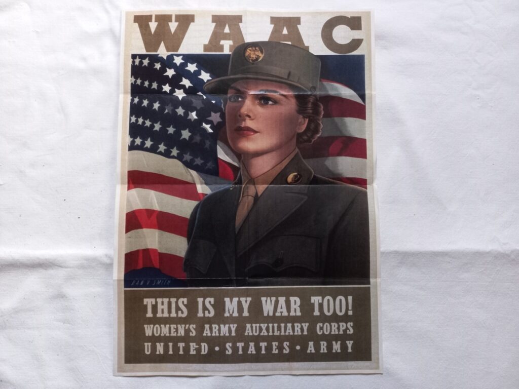 Poster WAAC format 30×40 en reproduction – Militaria Jeep 35